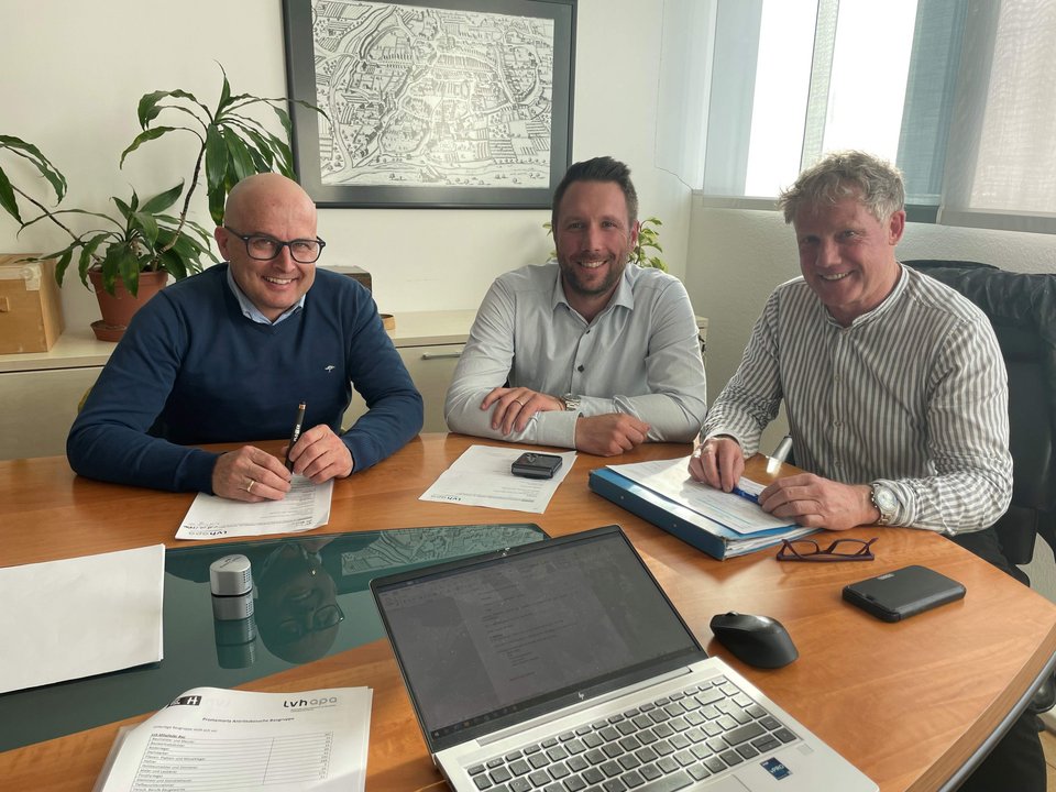 Stärkung der Baubranche durch Kooperation: Antrittsbesuch der lvh ...